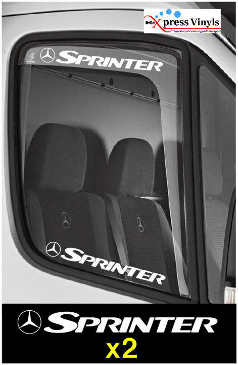 Mercedes Sprinter wind deflector decals x 2. stickers graphics | Lazada