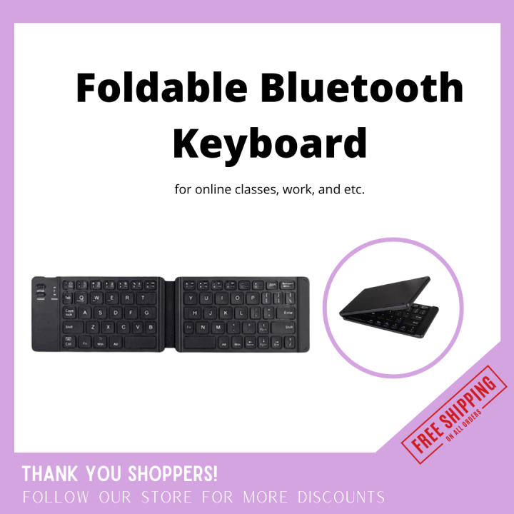 NEW Folding Keyboard Bluetooth Wireless Portable Universal Foldable ...