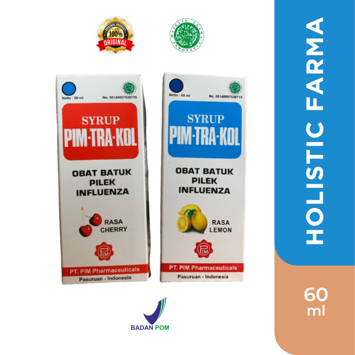 Pim-Tra-Kol Pimtrakol Sirup Lemon Cherry Batuk 60 ml | Lazada Indonesia