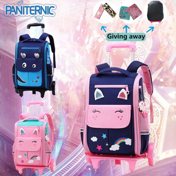 Trolley bag for kids Primary school students 6 wheel cute trolley case ...