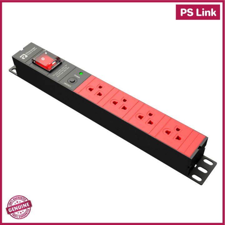 PowerConneX รางปลั๊กไฟขนาด 4 ช่อง 4 Outlet Switch 16A Plug Cable 3M.3680W ของแท้ ประกันศูนย์ 5 ...