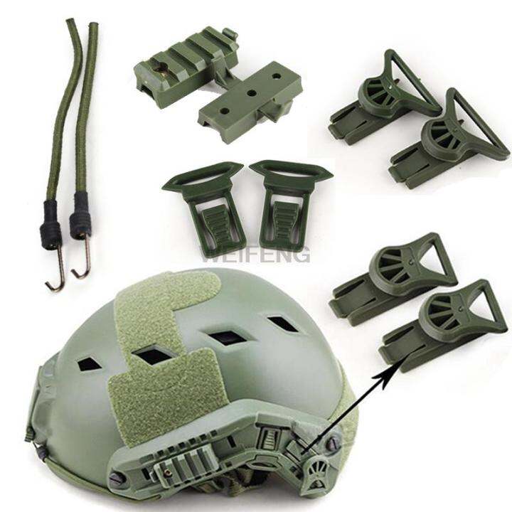 Tactical NVG Rotating Clamp Rail Adapters Goggles Rail Buckle Helmet ...
