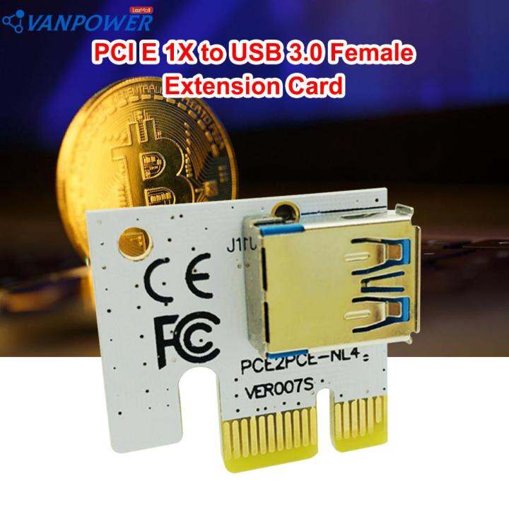 Mining PCI Express Adapter PCIe 1X to 16X Graphics Card Extender Card ...
