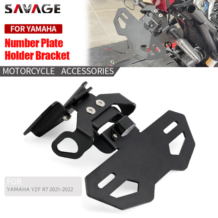 Number Plate Holder Bracket V2 For YAMAHA YZF R7 2021-2022 License ...