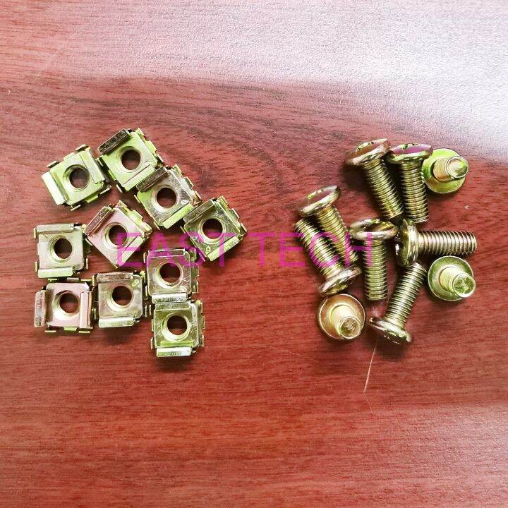 M6 Mounting Cage Nuts Screw For Server Rack 10pcs/set | Lazada