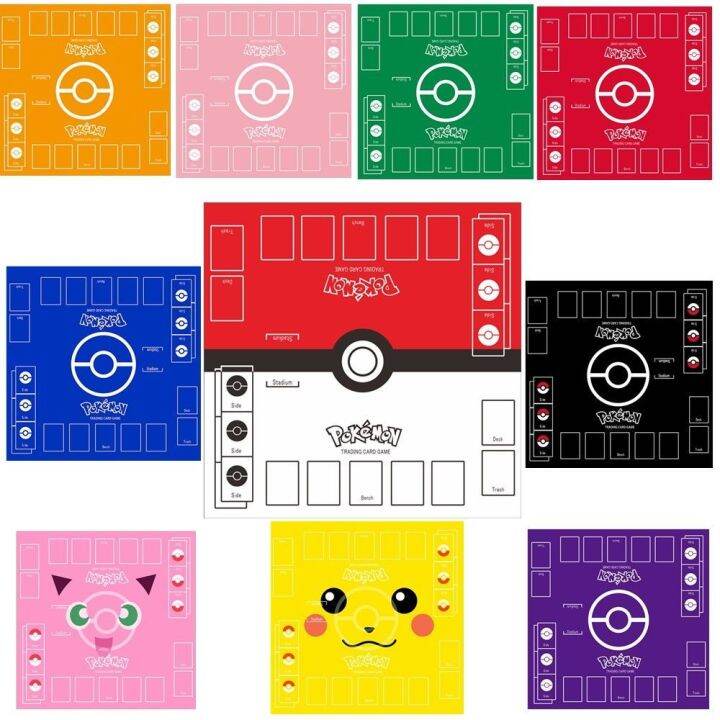 Pokémon TCG PTCG Card Playmat Battle Plate Two Person Pokemon Card Pad ...