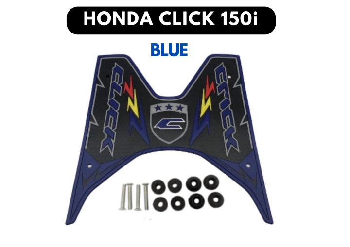 HONDA CLICK 150i RUBBER MATTING BLUE WITH SCREWS / HONDA / RUBBER ...