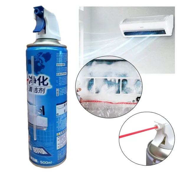 New Aircon Cleaning Foam 500ml Multipurpose Air Conditioner Cleaner ...