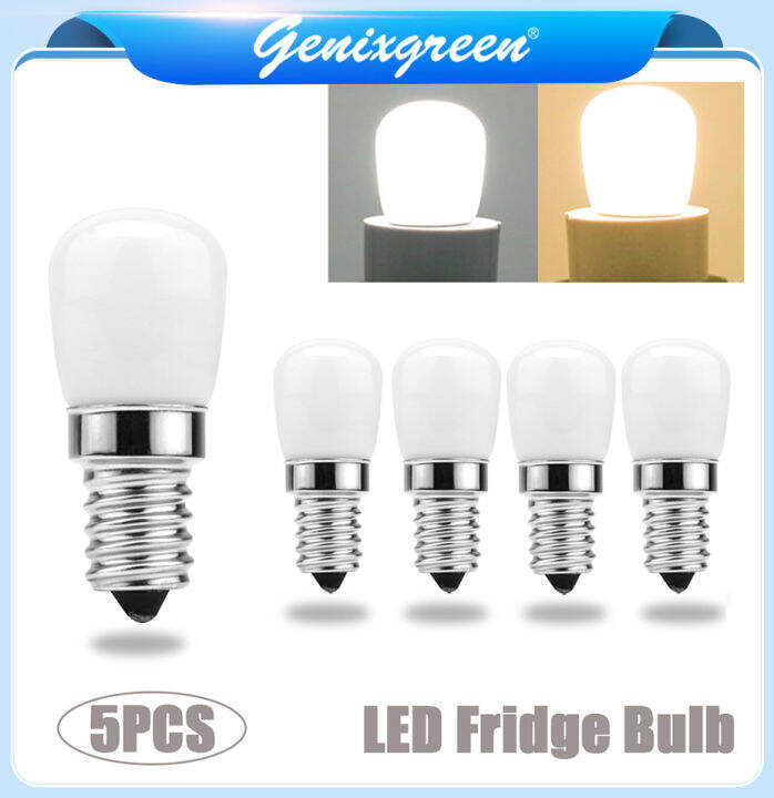 5 Packs LED Fridge Light Bulb E14 3W Energy Saving Corn Bulb Mini 220V ...