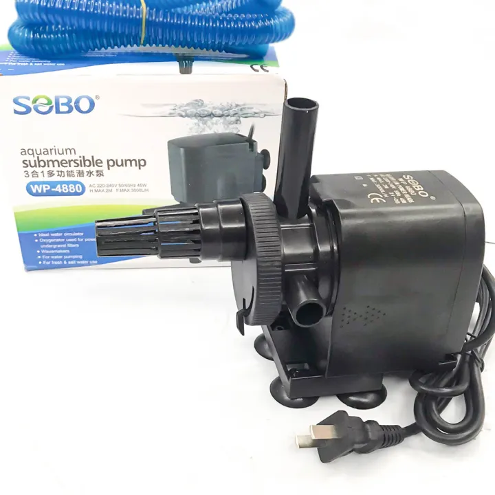 SOBO WP-4880 ปั้มน้ำตู้ปลา ปั๊มน้ำบ่อปลา 45 w 3000 L/H ราคาถูก ปั้มตู้ ...