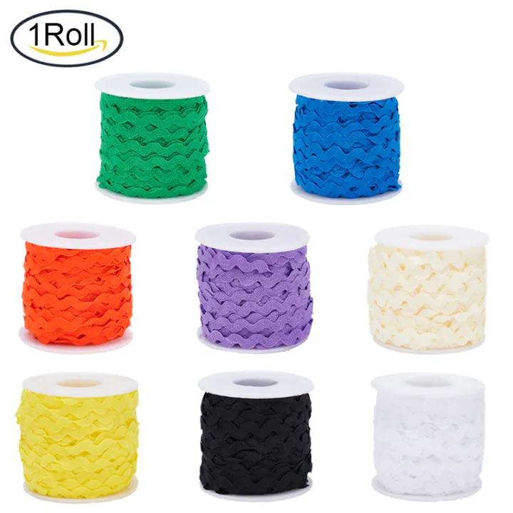 Olycraft 1 Roll 27yd 25m RIC Rac Trim Ribbon Wave Sewing Bending Fringe ...