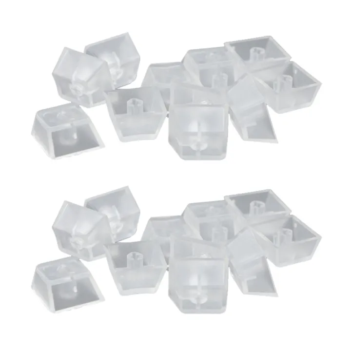 20Pcs Transparent ABS Keycaps Mechanical Keyboard Keycaps Matte Backlit ...