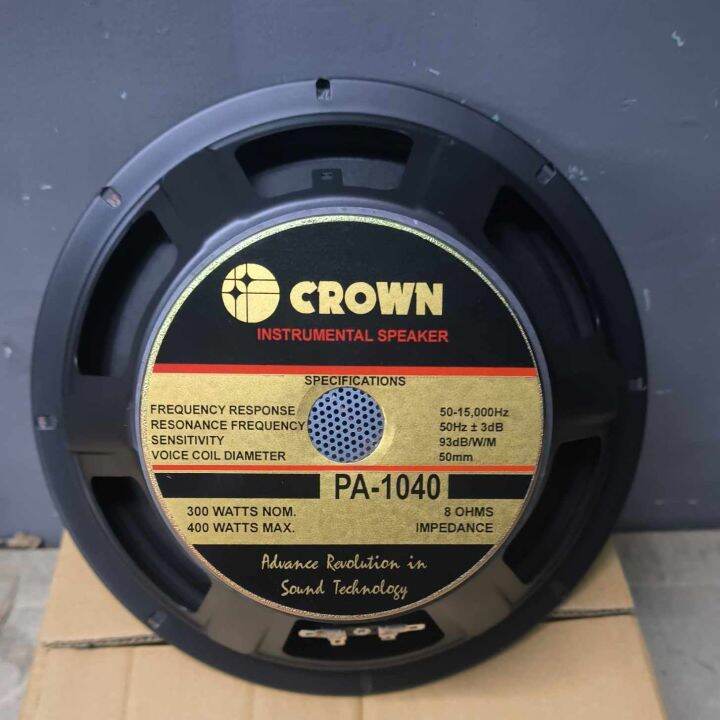 Crown PA-1040 400Watts Instrumental Speaker | Lazada PH