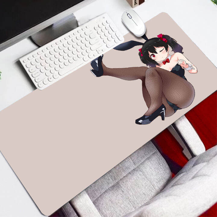 Beautiful Sexy Girl Anime Big Gaming Mousepads Mouse Mat Gamers Non Slip Accessories Xxl Big