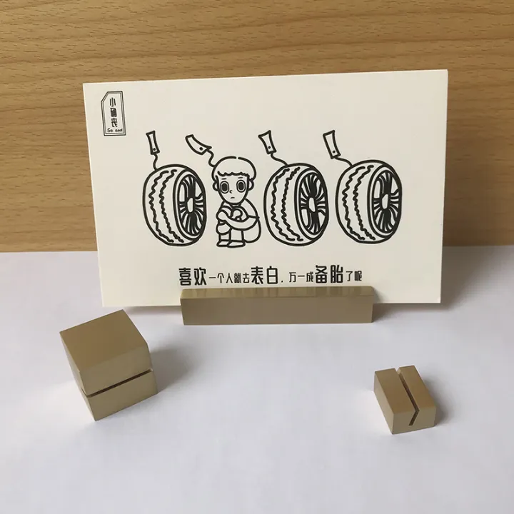 Brass price holder business card desktop card holder post-it note ...