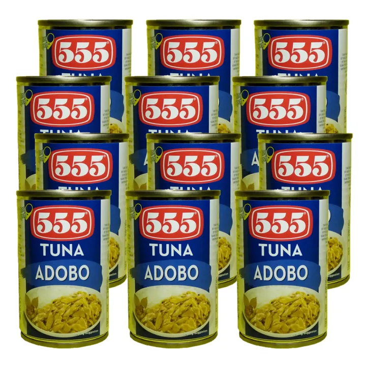 555 Tuna Adobo, 155 grams, 12 Pcs. | Lazada PH