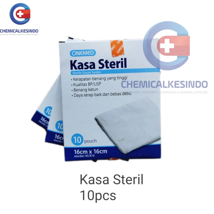 ORIGINAL Kasa Steril 16x16cm Onemed / Gauze Swab Steril Kassa One Med ...