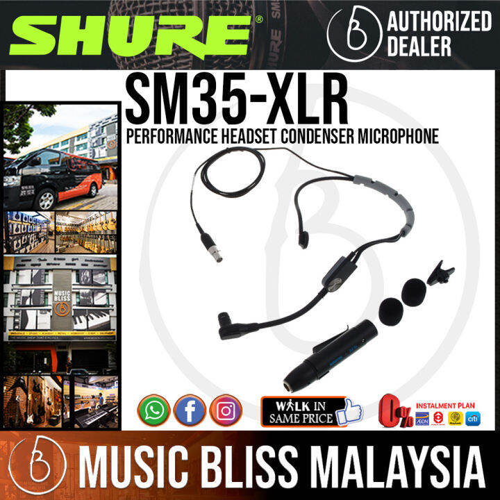 Shure SM35-XLR Performance Headset Condenser Microphone (SM35 XLR / SM ...