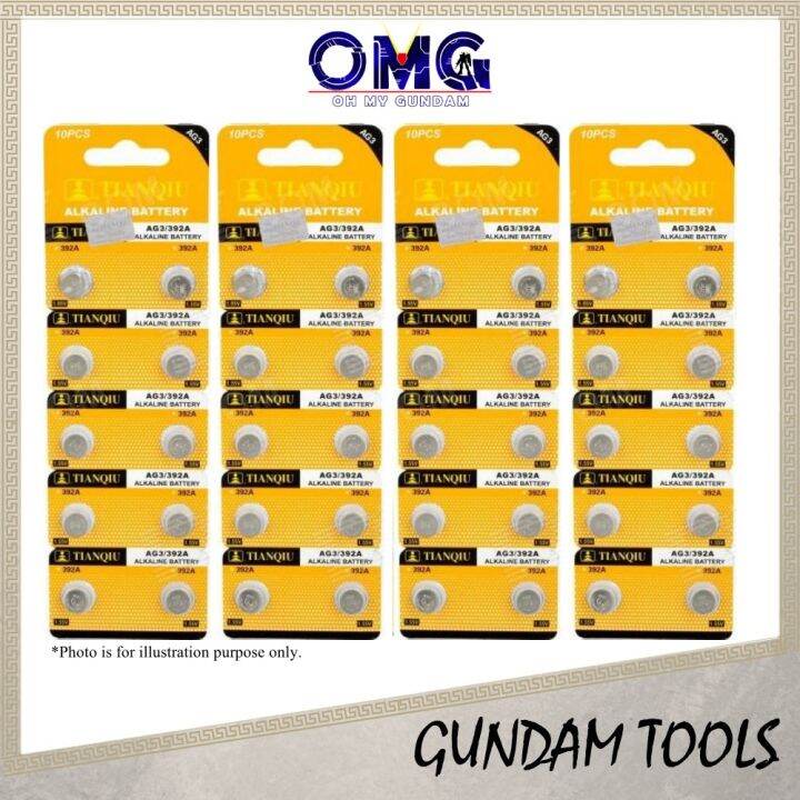 Tool TianQiu AG3 Alkaline Button Battery LR41H 392A 1.5V HG0% OMG ...