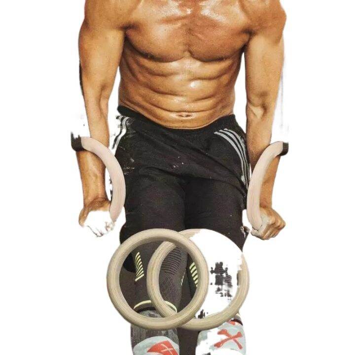 COD Russian birch 32mm Gymnastic Rings Gymnastics Exercise Adjustable ...