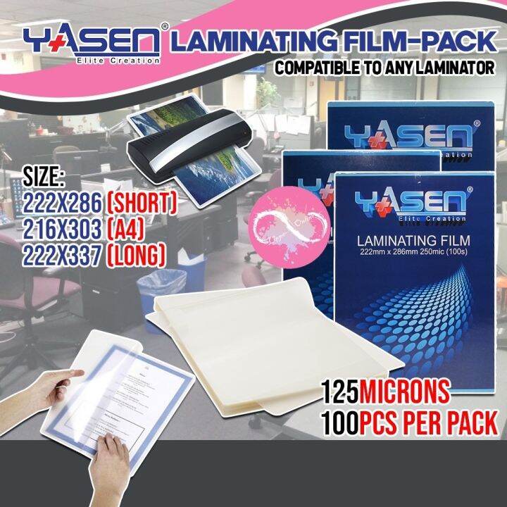 125mic A4 short long size Thermal Laminating Film PET for Photo/Files ...