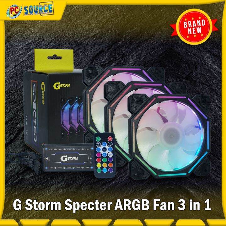 TGEARS Keytech Storm X3 PRO Music Sync ARGB RGB Fans 3in1 Package | 3x ...