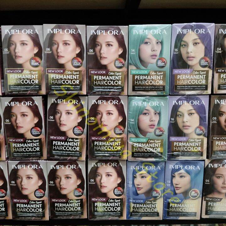 Implora New Permanent Hair Color Colour / Cat Rambut Permanen | Lazada ...