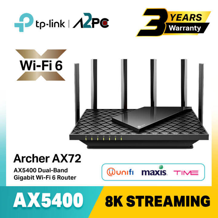 Tp-Link Archer Archer AX72 Router Ax5400 Dual-Band Gigabit Wifi Router ...