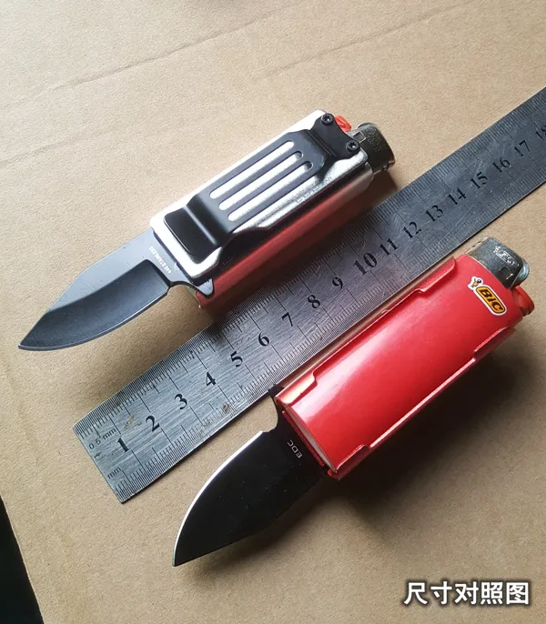 BIC J6 lighter case quick-release knife EDC tool with back clip ratio ...