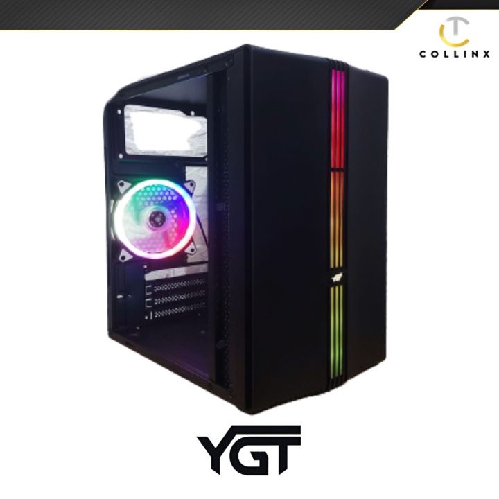 YGT M3 Case With LED Panel | Black White | Micro Panel RGB Cool ...