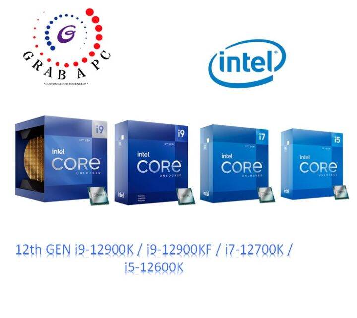 INTEL 12TH GENERATION I9 / I7 / I5 PROCESSOR ( I9-12900K / I9-12900KF ...