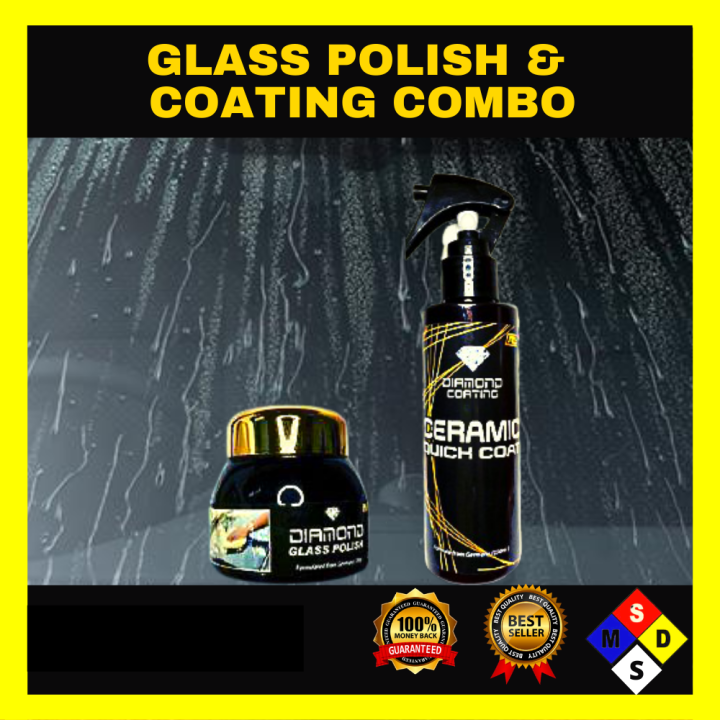 Diamond Coating【Glass Polish+Glass Coating】watermark remover/water spot ...