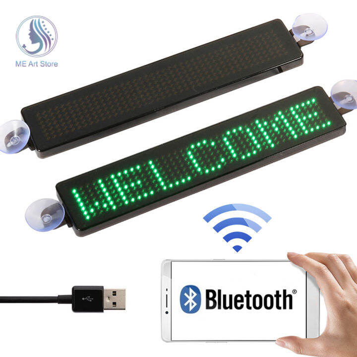 5V Power Programmable Car LED Display Signage Advertising Scrolling ...