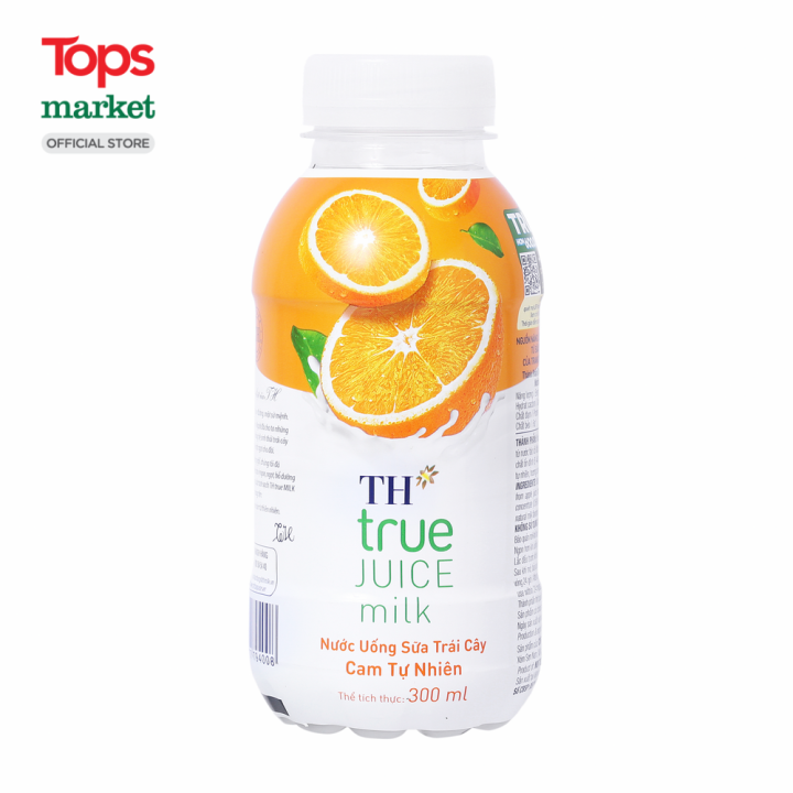 Nước Uống Sữa Trái Cây Cam TH True Juice Milk 300ML - Siêu Thị Tops ...