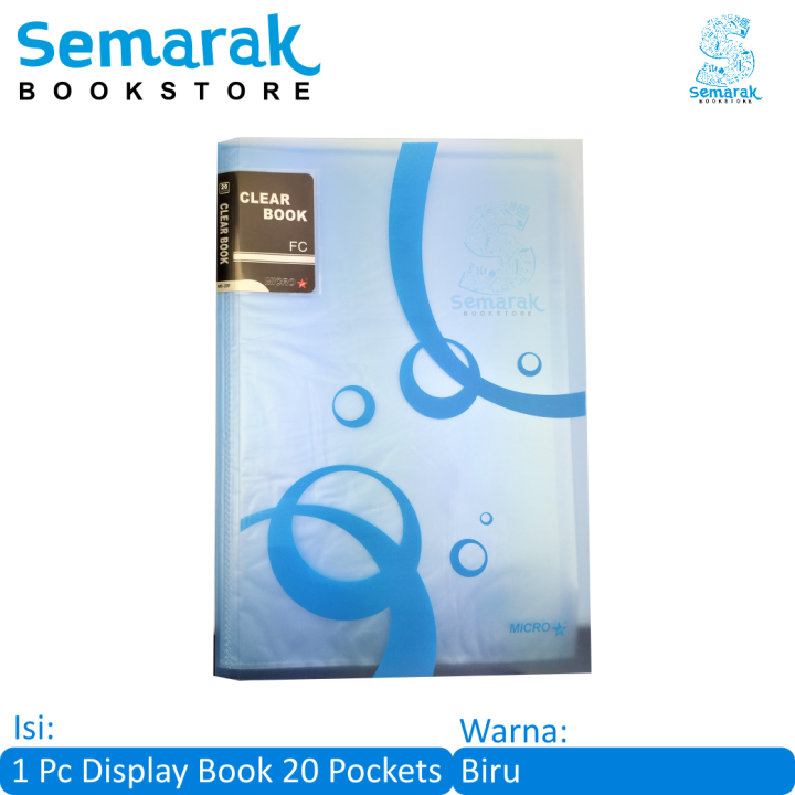 Micro Star MS-20F Display Book Map Dokumen 20 Pockets - Biru [1 Pc] | Lazada Indonesia