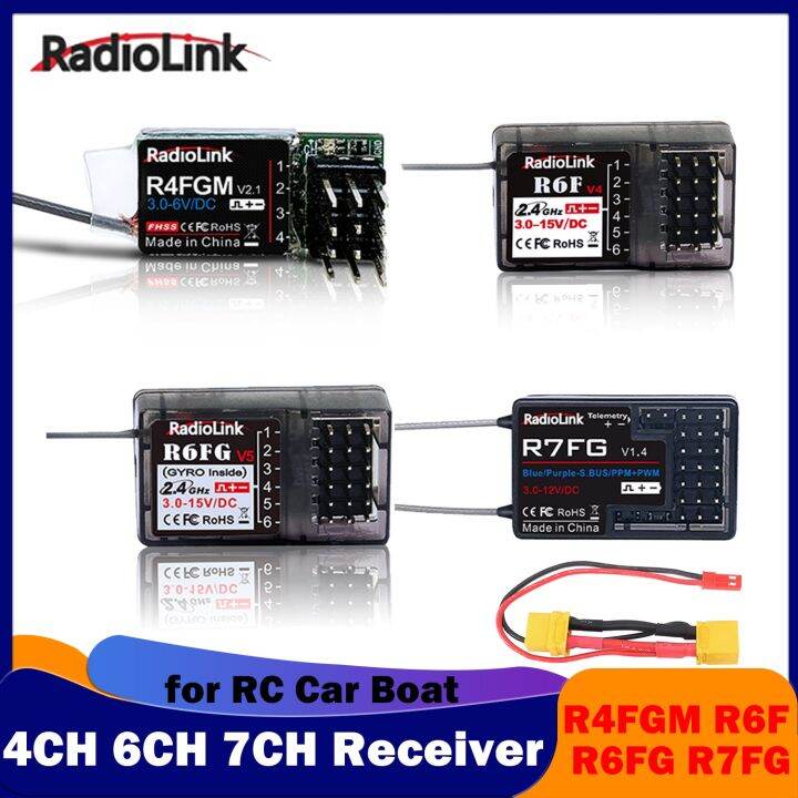 RadioLink 4CH 6CH 7CH 2.4GHz R4FGM R6F R6FG R7FG Gyro Receiver for ...