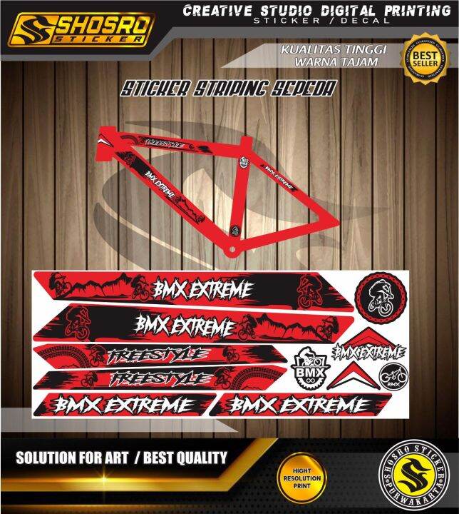 STIKER SEPEDA GUNUNG / SEPEDA STICKER VARIASI SANTAI / ALL UNIVERSAL ...