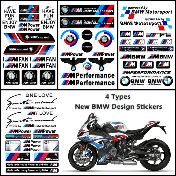BMW Motorrad Motorsport Reflective Emblem Badge Sticker Decals for BMW ...
