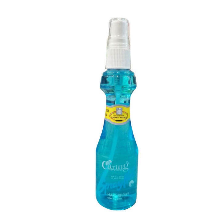 Caring Spray Net (ขวดสีฟ้า) สเปรย์จัดทรงผม แคริ่ง สเปรย์เนท ชนิดแข็ง ...