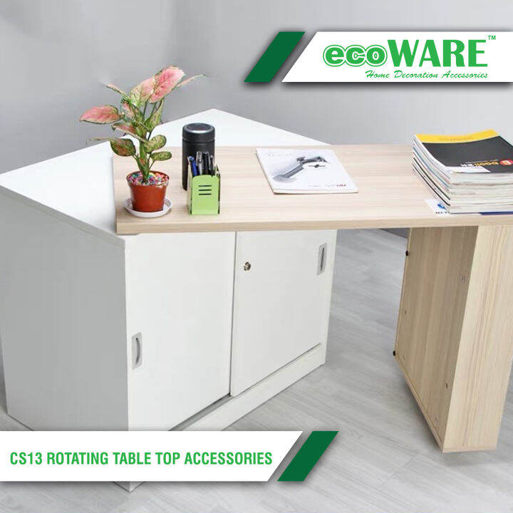 ecoWARE CS13 Rotating Table Top Accessories 90 Degree Rotating Office ...