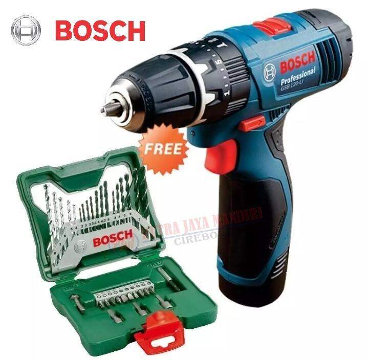 Bosch Cordless Bor Tanpa Kabel GSB 120 LI Mesin Bor Cordless Tembok ...