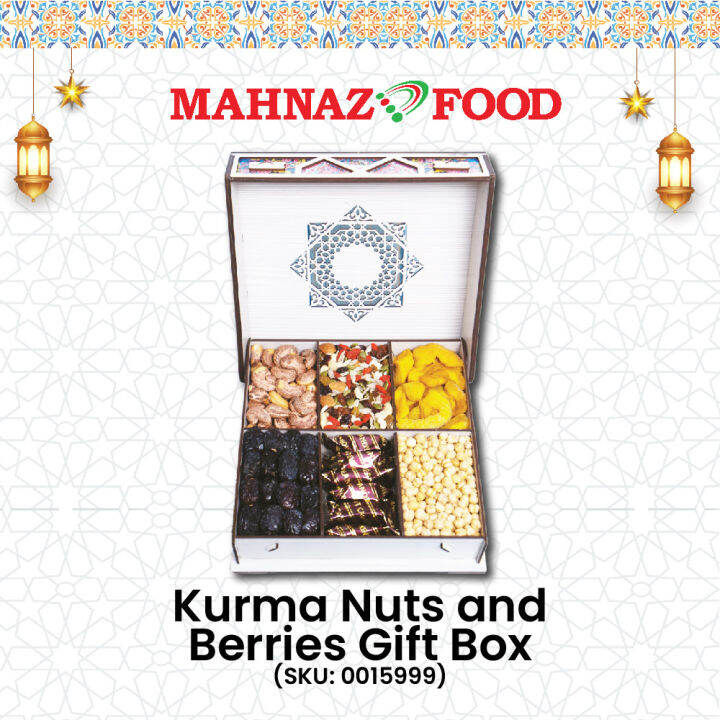 MAHNAZ FOOD - DATES / KURMA NUTS AND BERRIES GIFT BOX | RAYA GIFT BOX ...