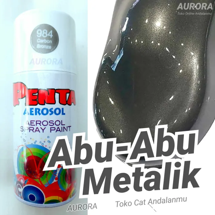 Cat Pilox Abu Abu Metalik Penta Super Gloss Abuabu Monyet Carbon Bronze ...