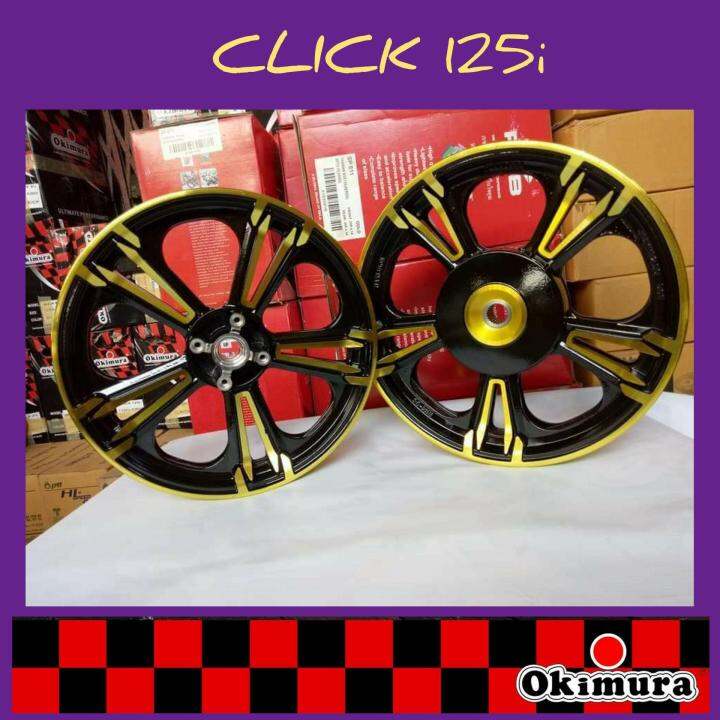 HONDA CLICK 125i MAGWHEELS - METALLIC GOLD / BLACK (OKIMURA) | Lazada PH