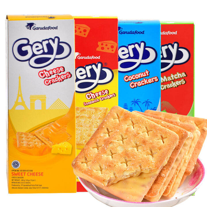 Indonesian snacks Chili Gery cheese sandwich cookies boxed online ...