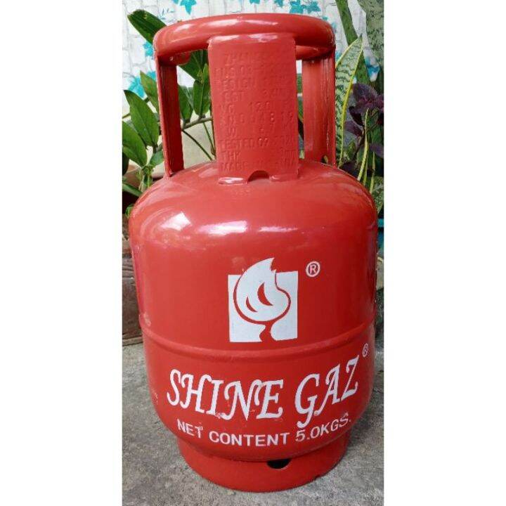 SHINEGAZ LPG 5KG TANK (WALANG LAMAN) WITH LPG HOSE AND REGULATOR♨ ...