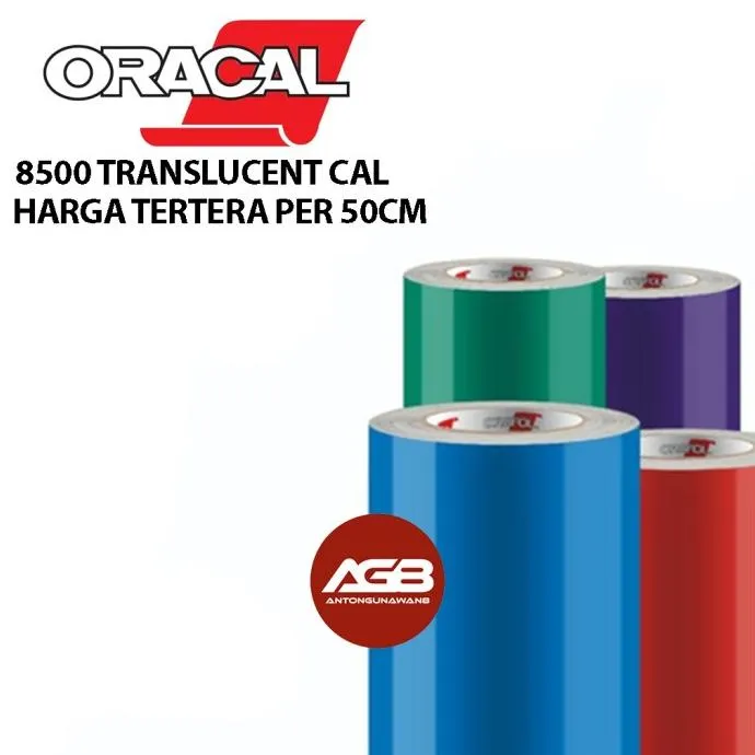 STICKER ORACAL 8500 TRANSLUCENT CAL GERMANY BERKUALITAS | Lazada Indonesia