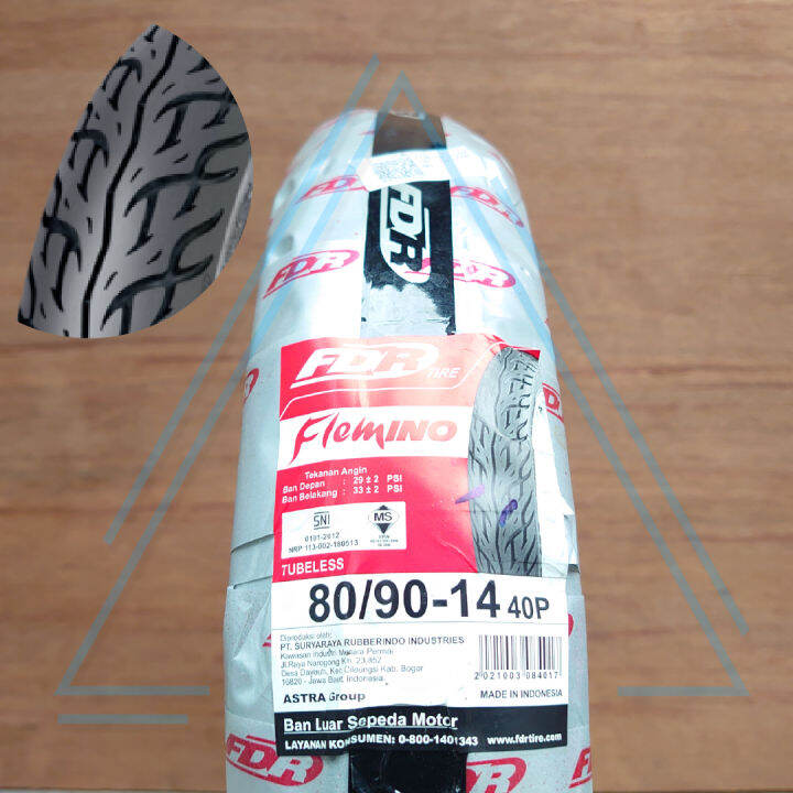 FDR 80/90-14 Sport XR EVO Facio Flemino Flemmo Spartax Ban Tubeless ...