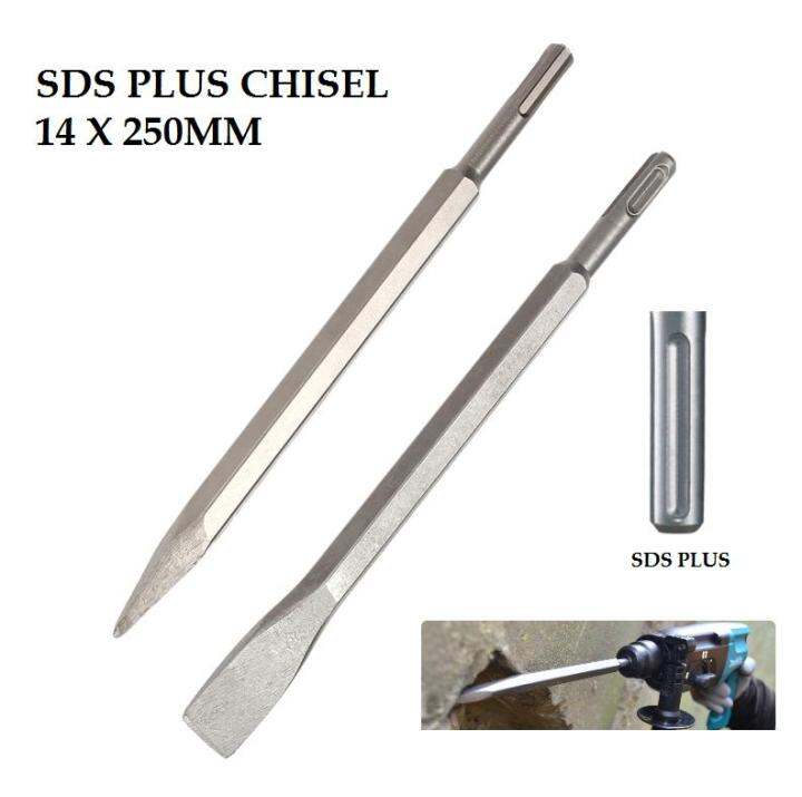 14 X 250mm SDS Plus Point / Flat Chisel | Lazada
