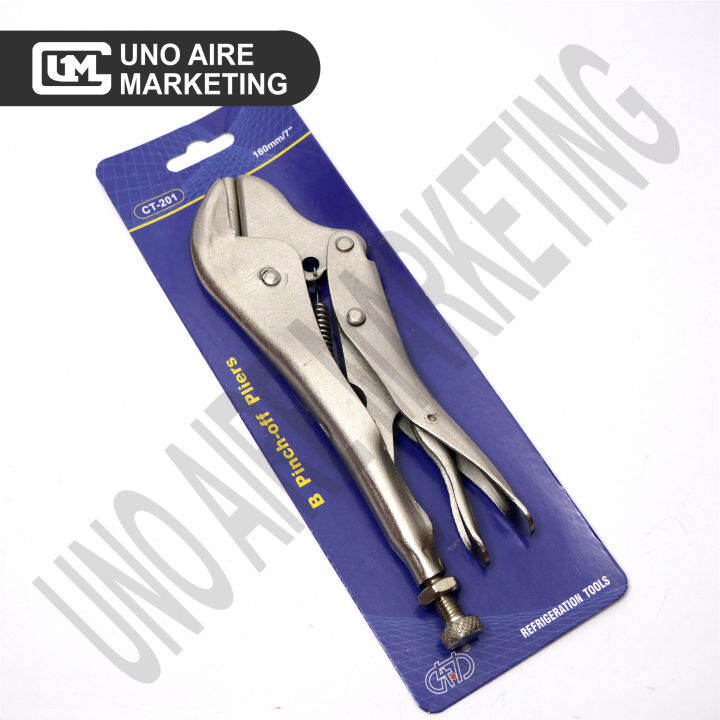 B-Pinch Off Pliers CT-201 180mm/7" Refrigeration Tool HVAC Aircon Air ...